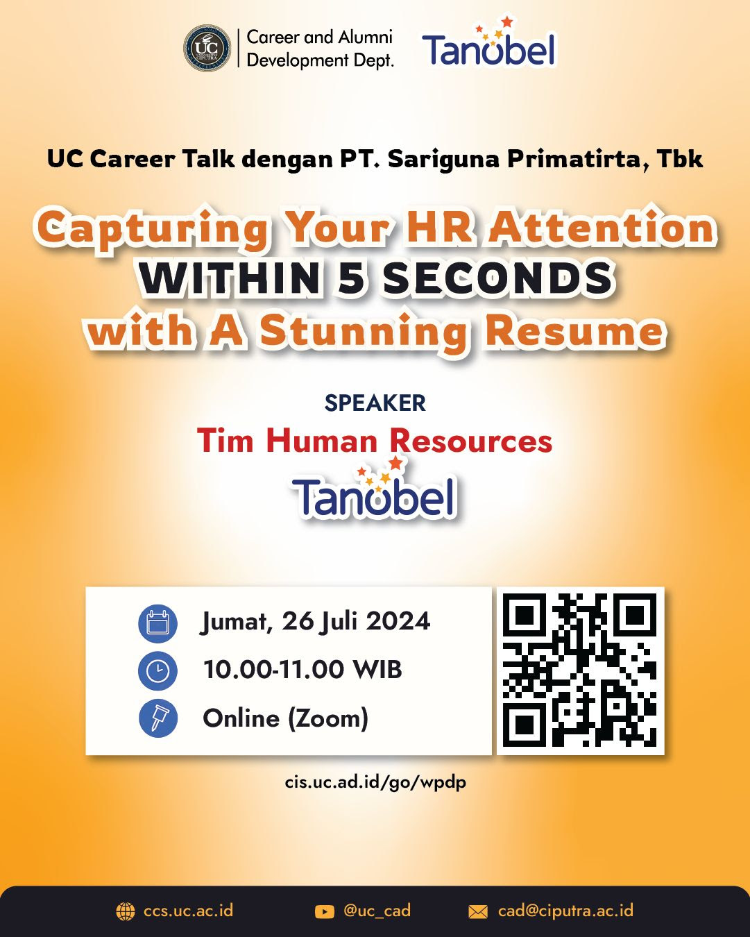 Career Talk with PT. Sariguna Primatirta (Tanobel) - Ikatan Keluarga ...