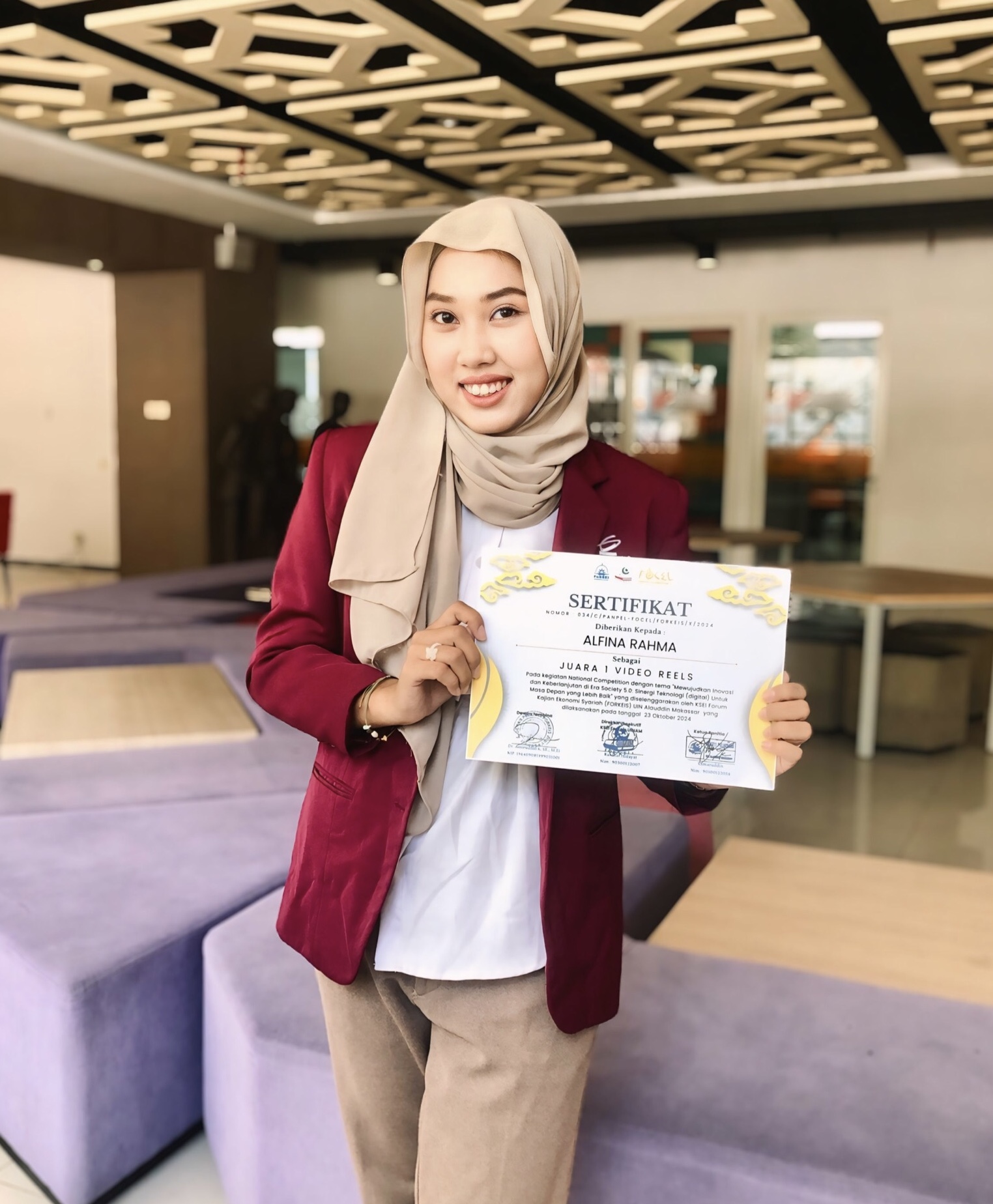 Juara I - Video Reels Competition FOCEL 2024 - Universitas Ciputra
