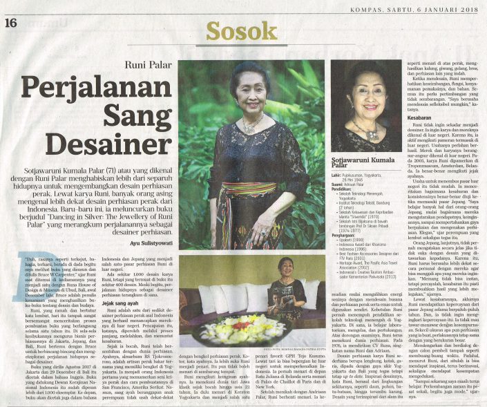 Runi Palar_Perjalanan Sang Desainer.Kompas.6 Januari 2018.Hal.16 – Library
