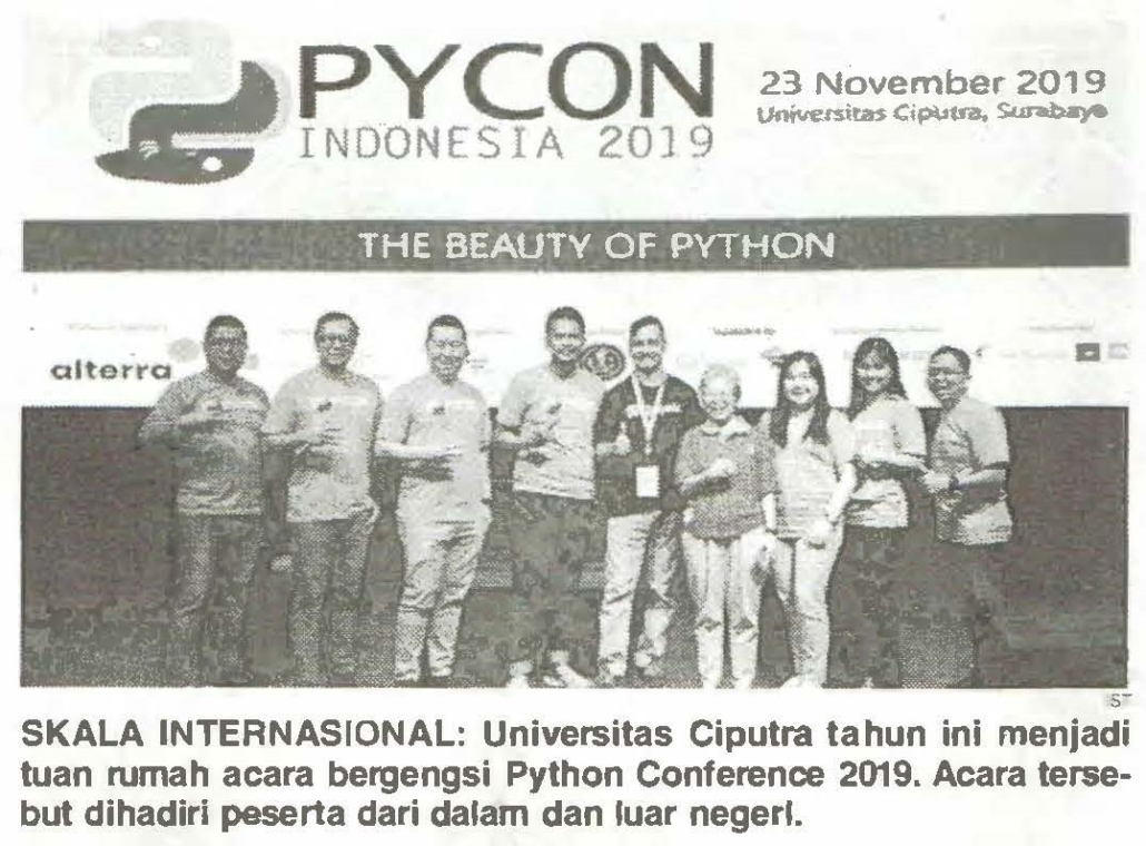 UC Jadi Tuan Rumah Konferensi Python Dunia. Radar Surabaya. 24 November ...