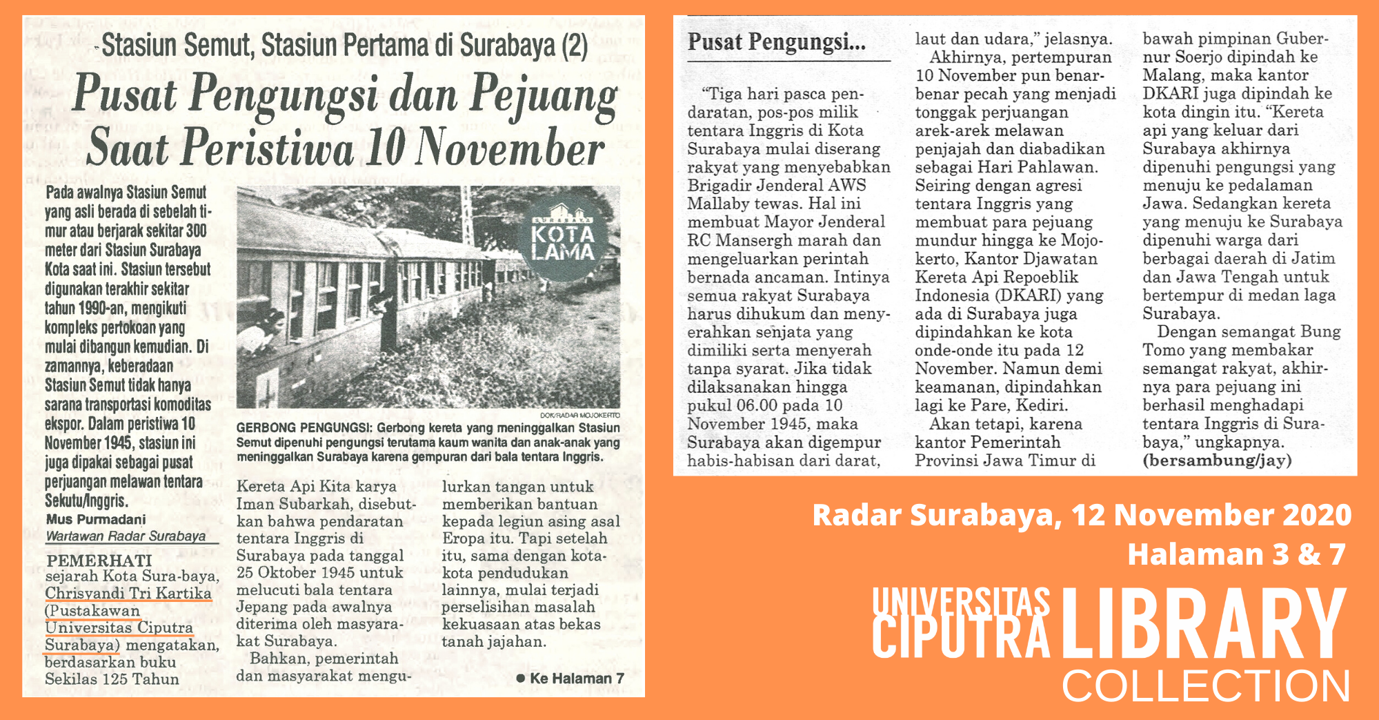 Stasiun Semut, Stasiun Pertama di Surabaya (2) Pusat Pengungsi dan ...