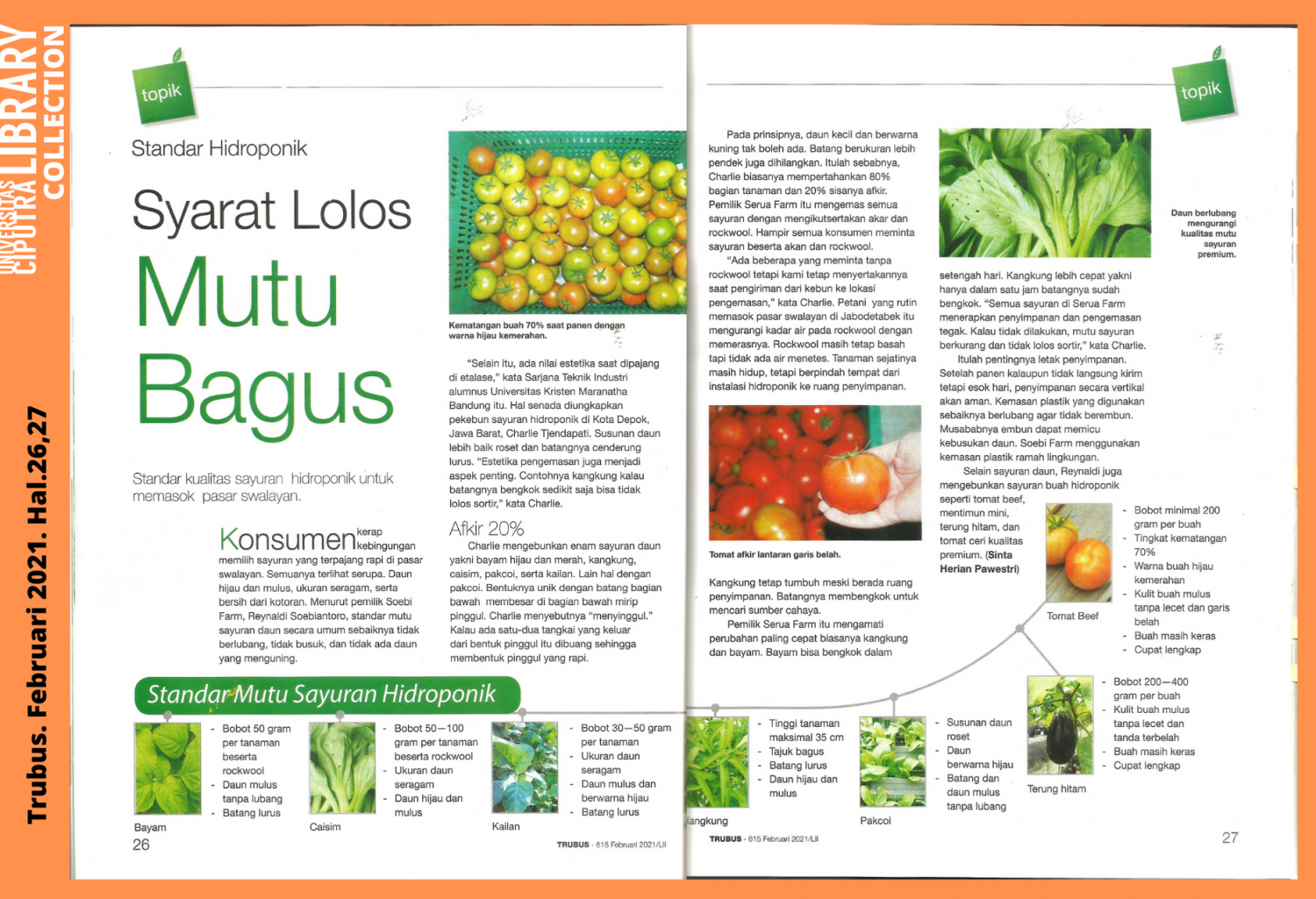 Syarat Lolos Mutu Bagus.Trubus.Februari 2021.Hal.26,67 - Library