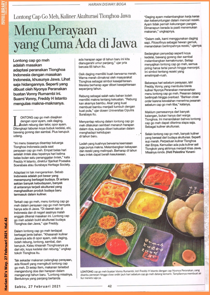 Menu Perayaan yang Cuma Ada di Jawa. Harian Di's Way. 27 Februari 2021 ...