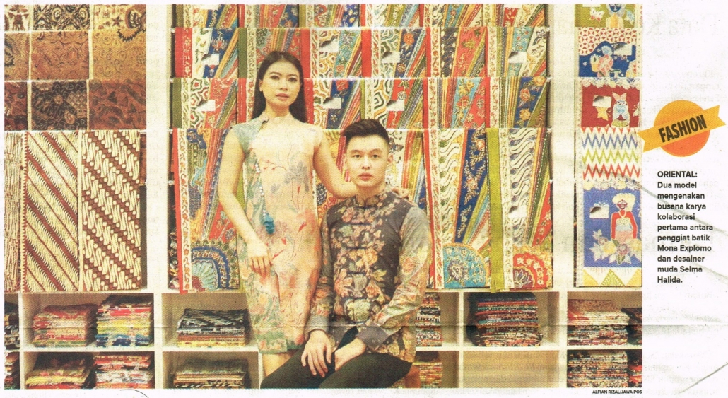 Batik Encim Pekalongan untuk Desain Peranakan.Jawa Pos.26 Februari 2021 ...