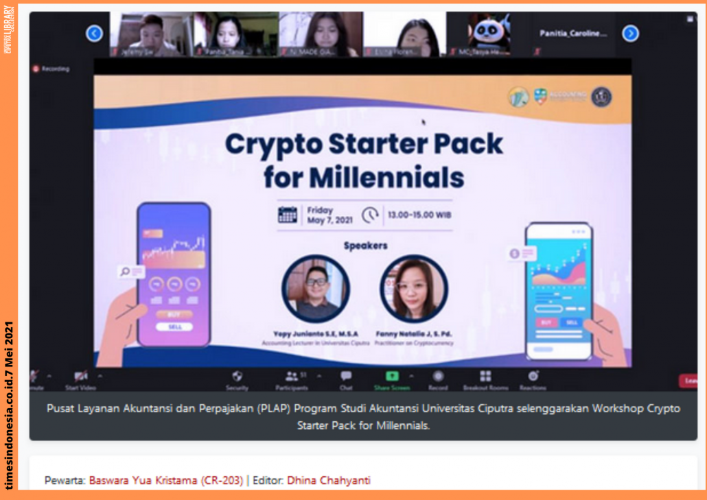 Jadi Investasi yang Menggiurkan, PLAP UC Surabaya Gelar Crypto Starter Pack for Millennials ...