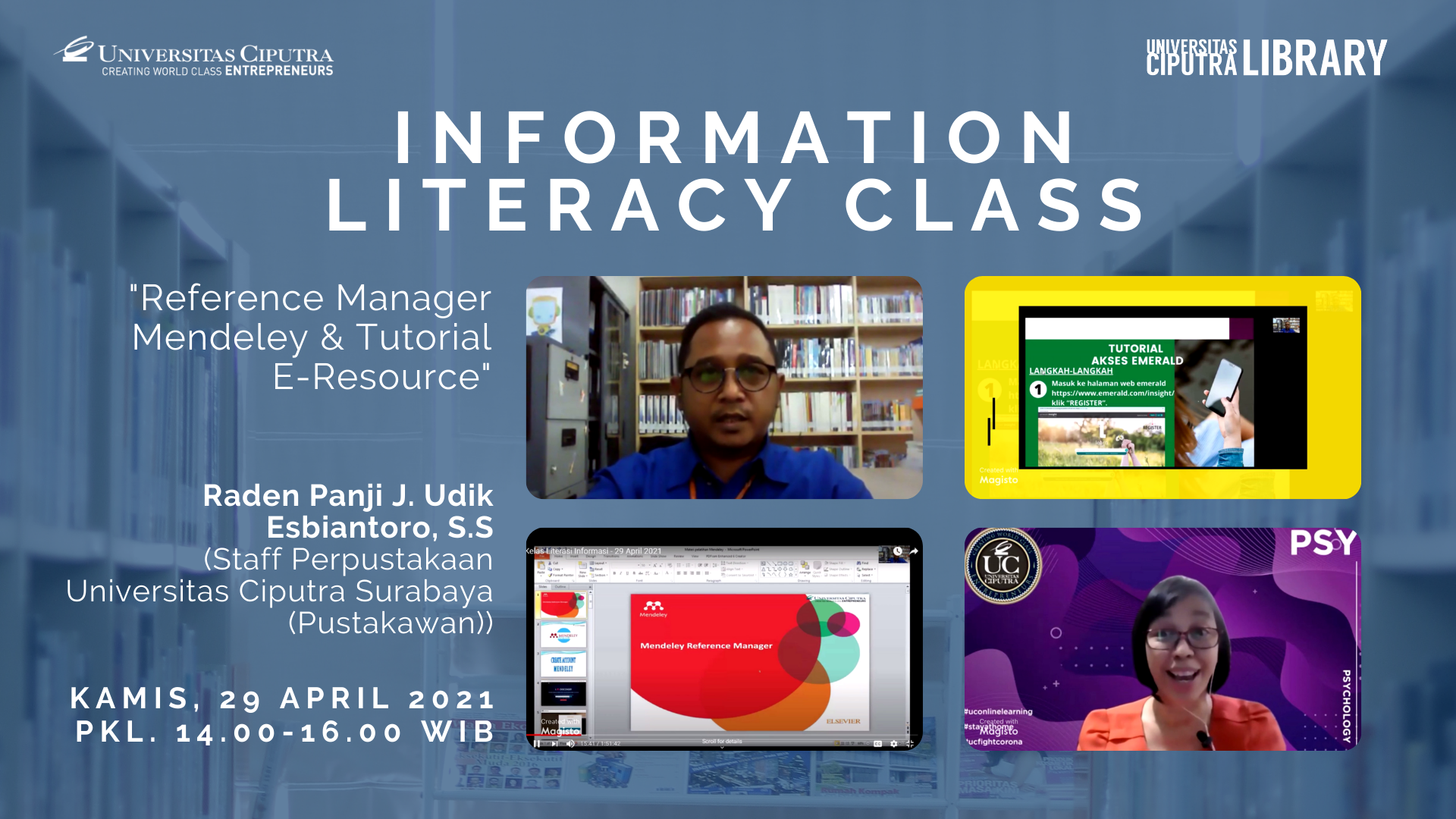 Information Literacy Class 29 April 2021 - Library