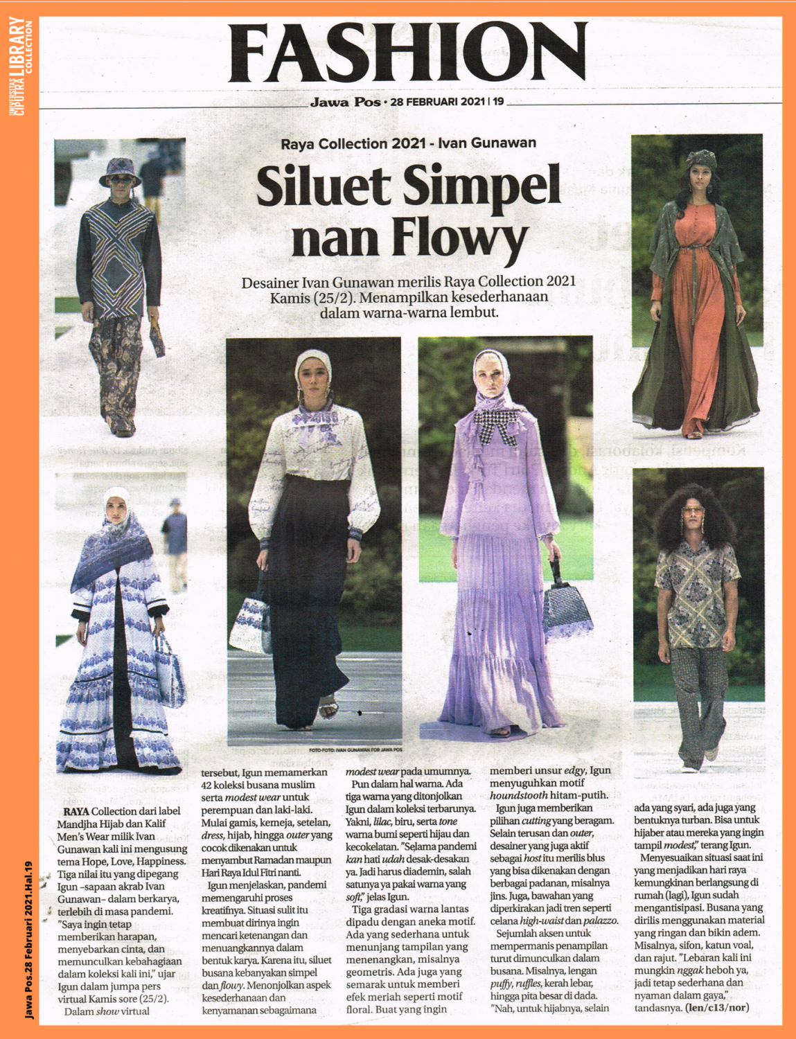 Raya Collection 2021-Ivan Gunawan.Siluet Simpel nan Flowy.Jawa Pos.28 ...