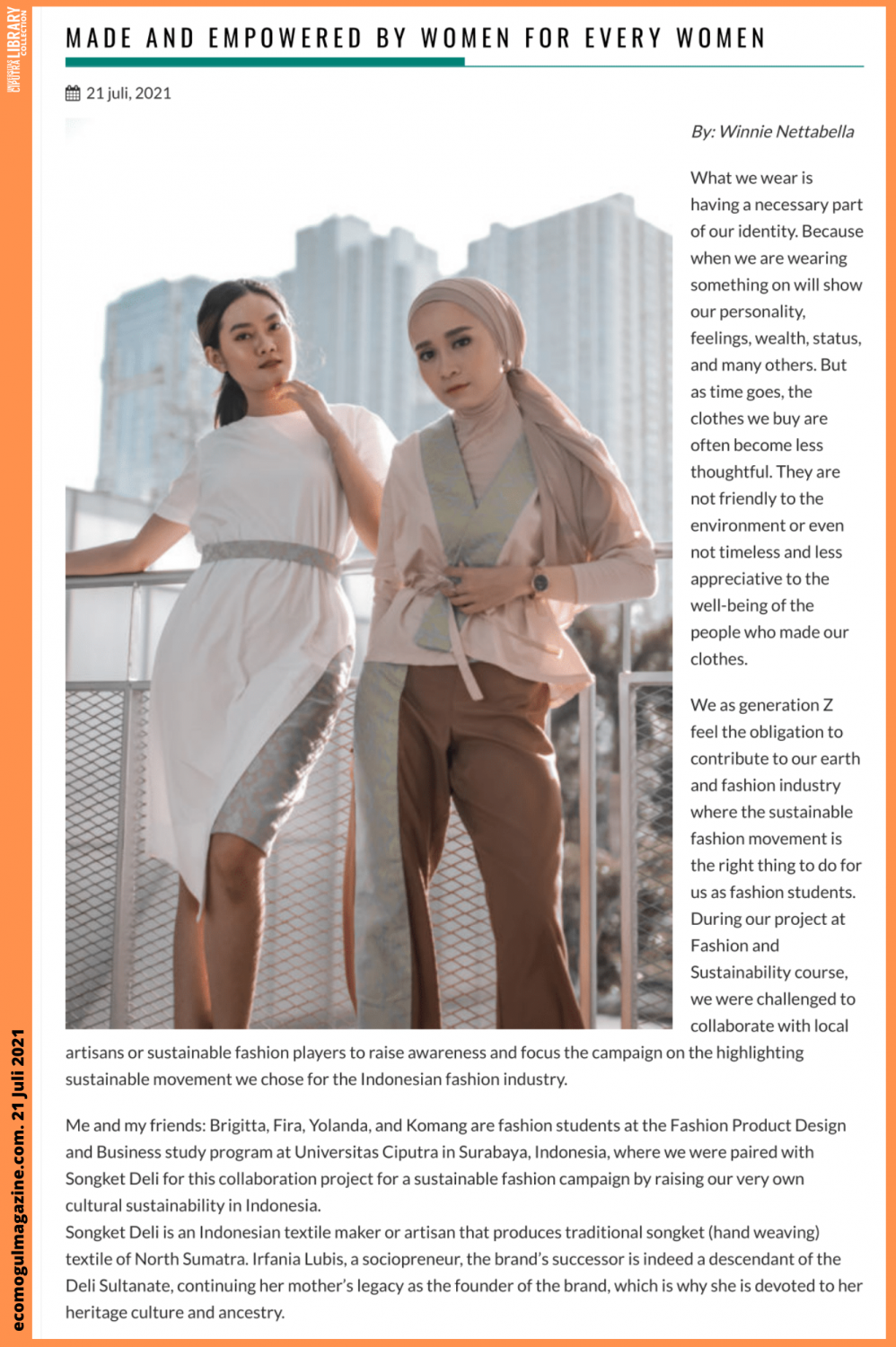 Made and Empowered by Women for Every Women. ecomogulmagazine.com. 21 ...