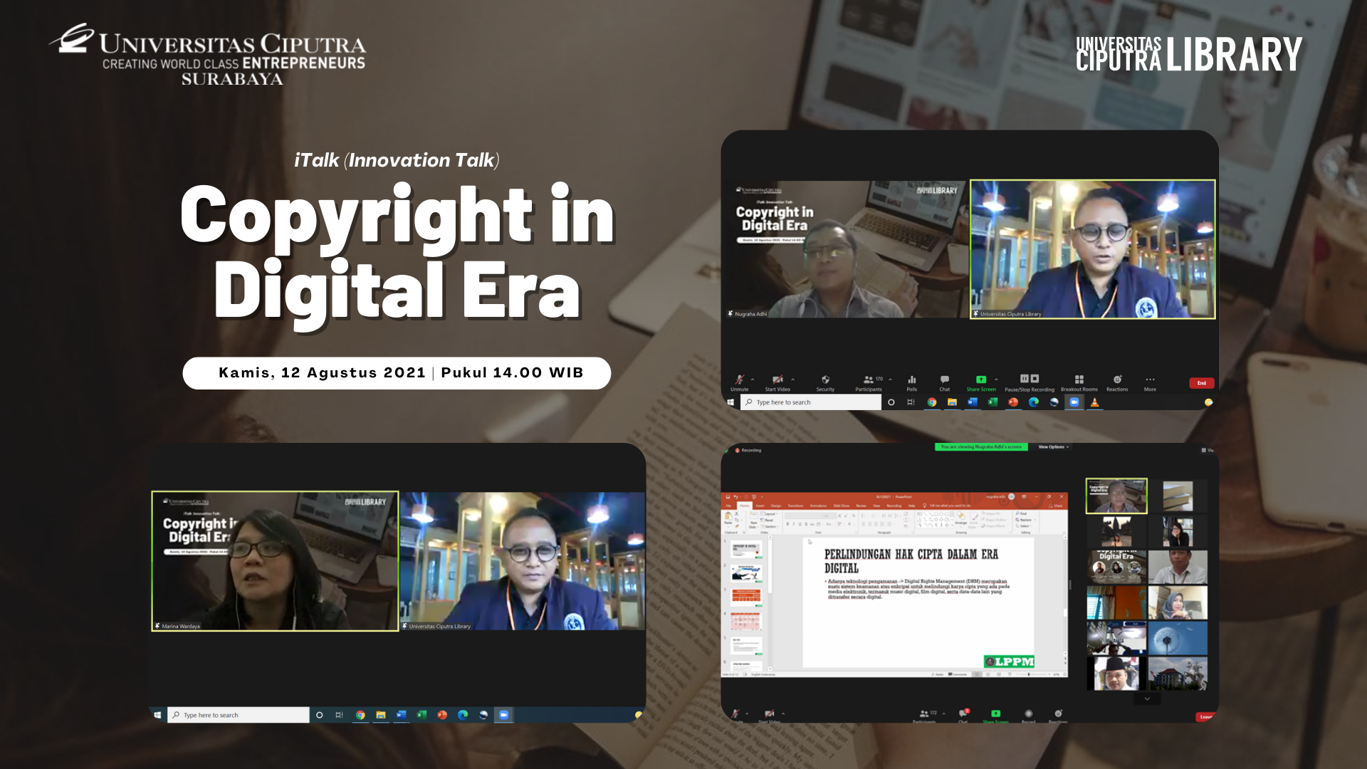 Memahami Pentingnya Hak Cipta di Era Digital - iTalk 12 Agustus 2021 - Library