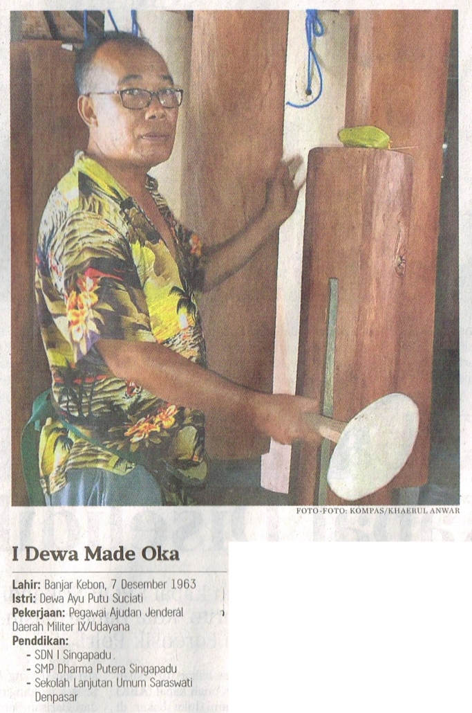 Sang Undagi Kulkul. Putu Oka. Kompas. 26 Mei 2018. Hal. 16 - Library