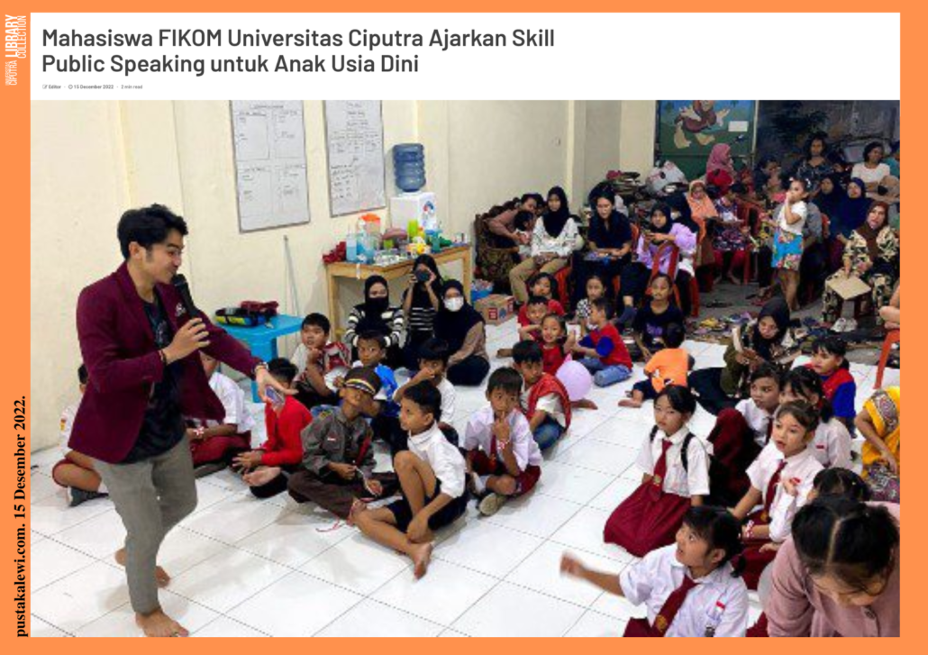 Mahasiswa FIKOM Universitas Ciputra Ajarkan Skill Public Speaking untuk ... Mahasiswa FIKOM Universitas Ciputra Ajarkan Skill Public Speaking untuk ...