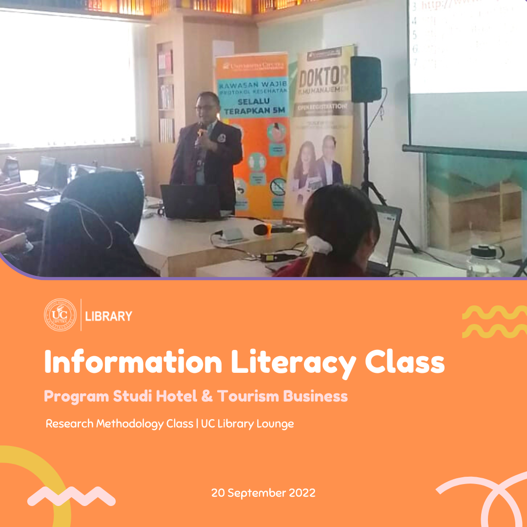 Information Literacy Class: Program Studi Hotel & Tourism Business - Library