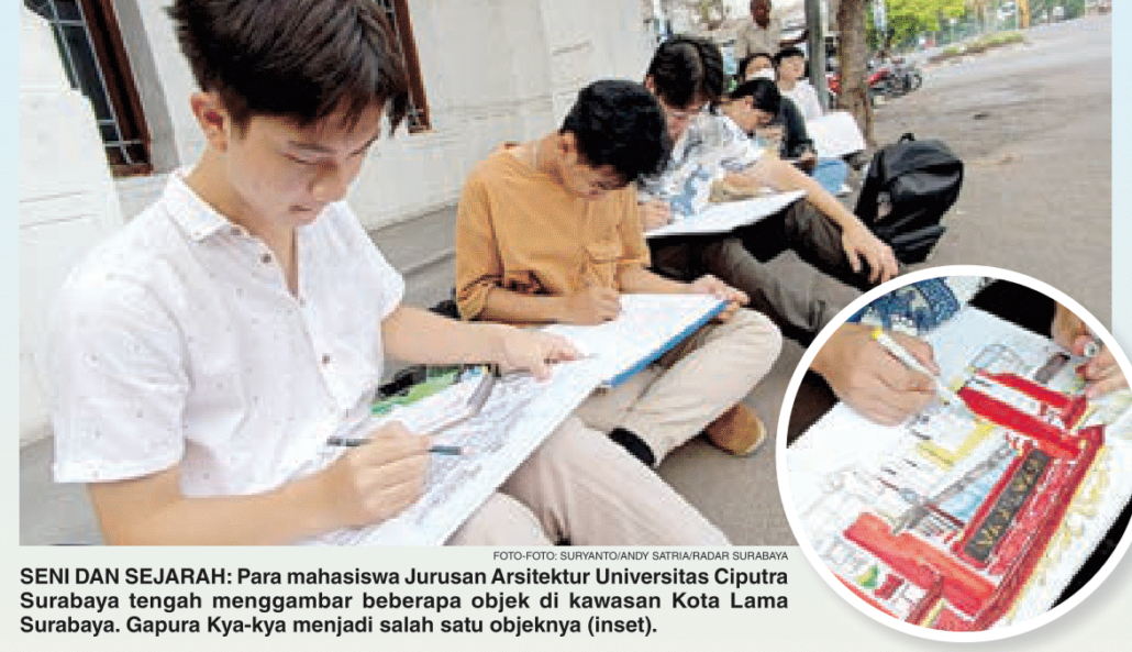 Sketsa Gedung di Kawasan Kota Lama. Belajar Basic Drawing Sekaligus ...