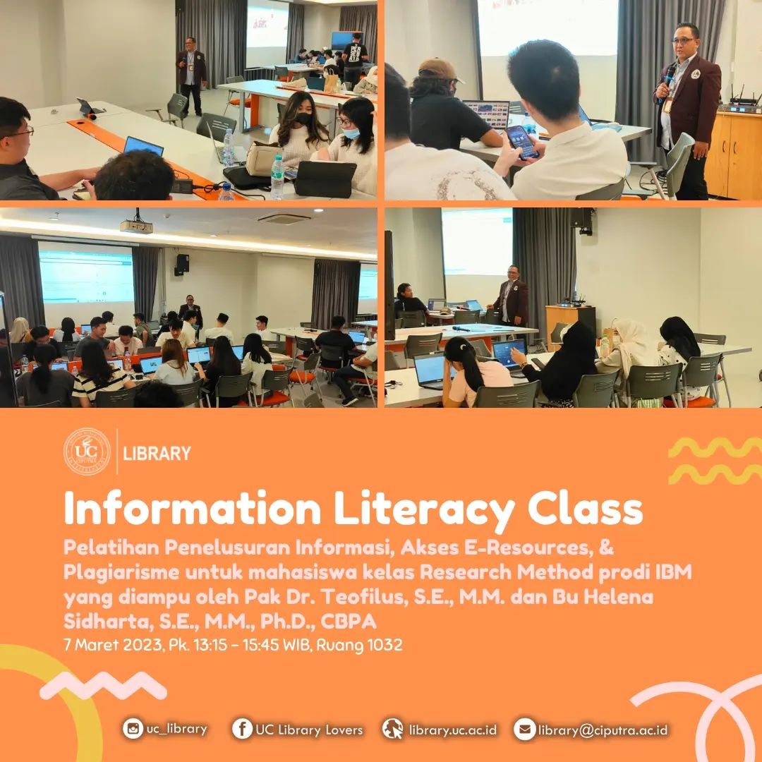Information Literacy Class: Penelusuran Informasi, Akses E-Resources ...