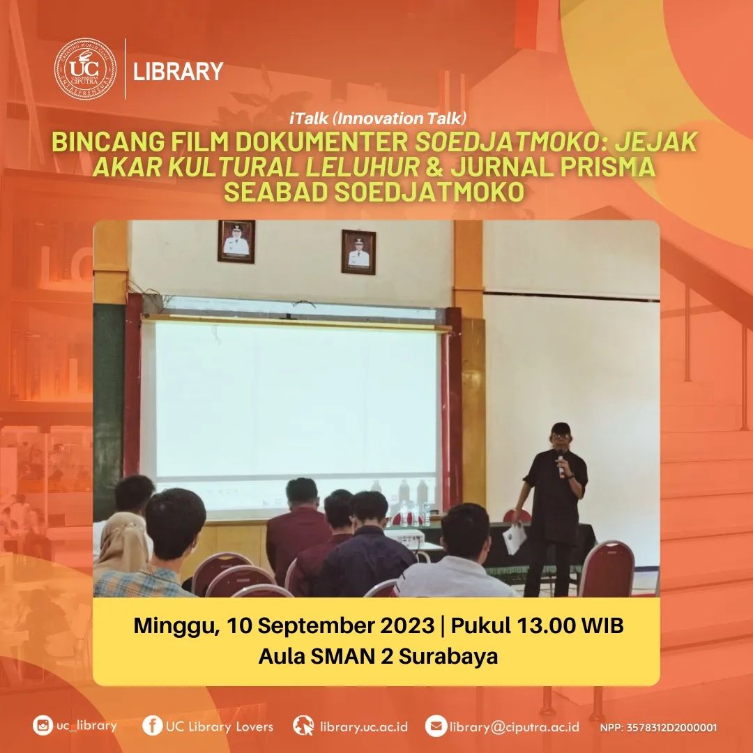 iTalk (Innovation Talk) Bincang Film Dokumenter Soedjatmoko: Jejak Akar Kultural Leluhur ...