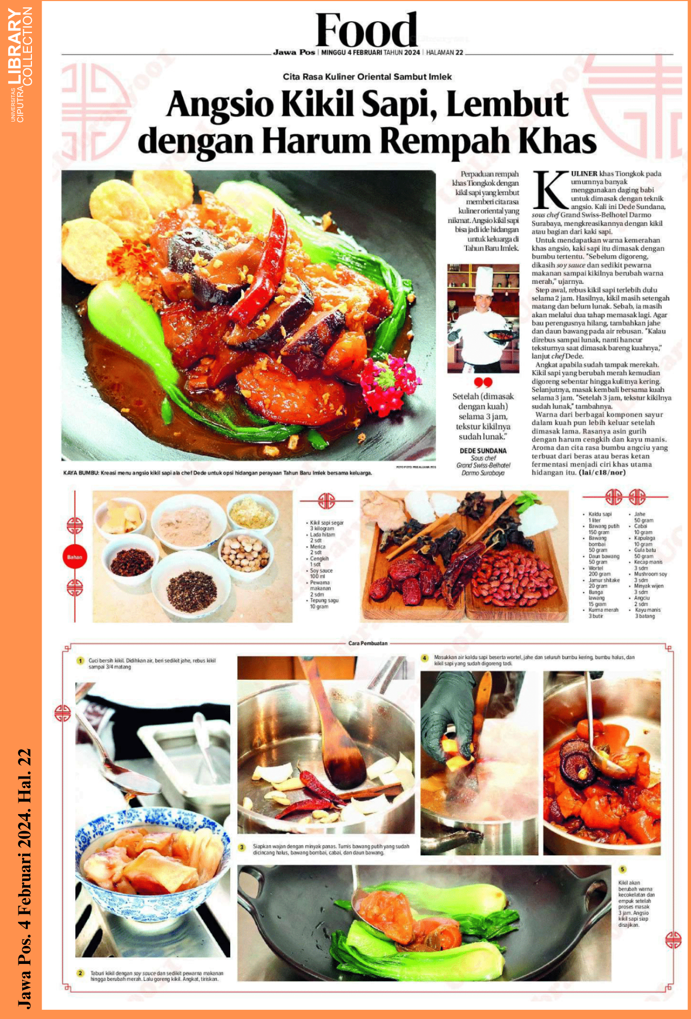 Cita Rasa Kuliner Oriental Sambut Imlek. Angsio Kikil Sapi, Lembut ...