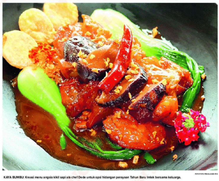 Cita Rasa Kuliner Oriental Sambut Imlek. Angsio Kikil Sapi, Lembut ...