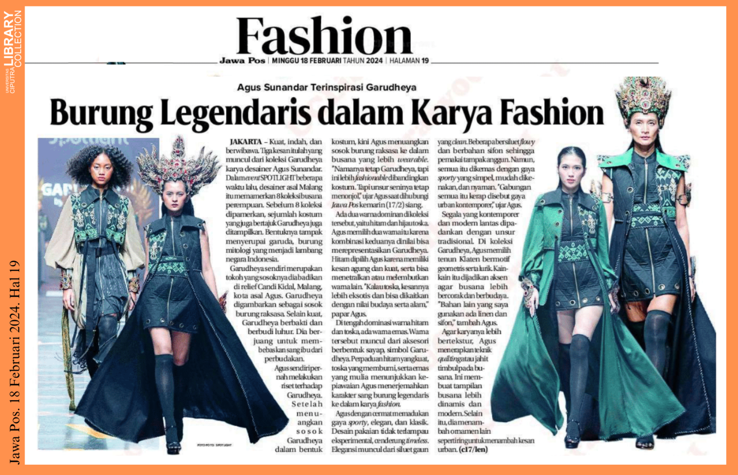 Agus Sunandar Terinspirasi Garudheya. Burung Legendaris dalam Karya ...