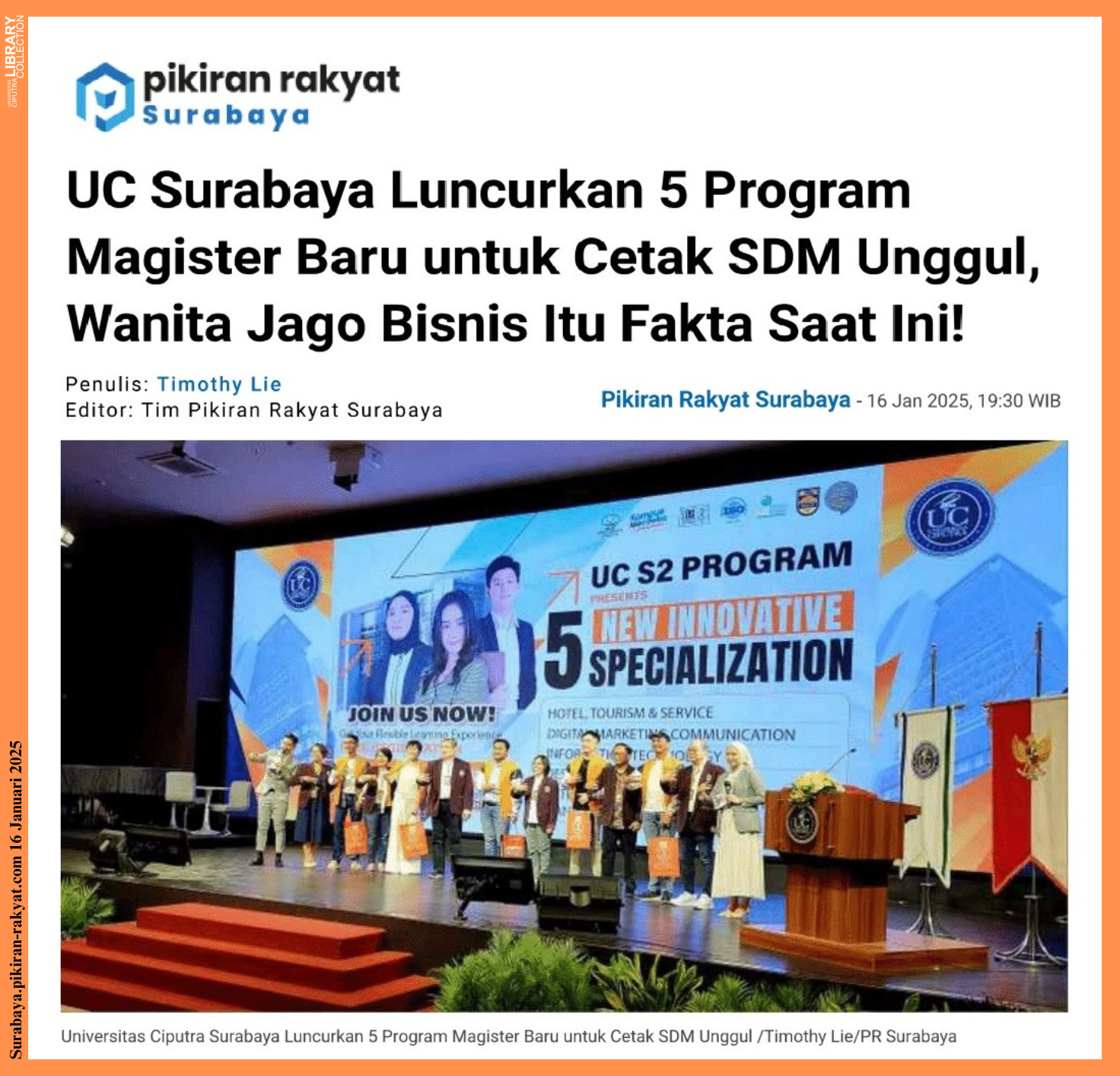 UC Surabaya Luncurkan 5 Program Magister Baru untuk Cetak SDM Unggul ...