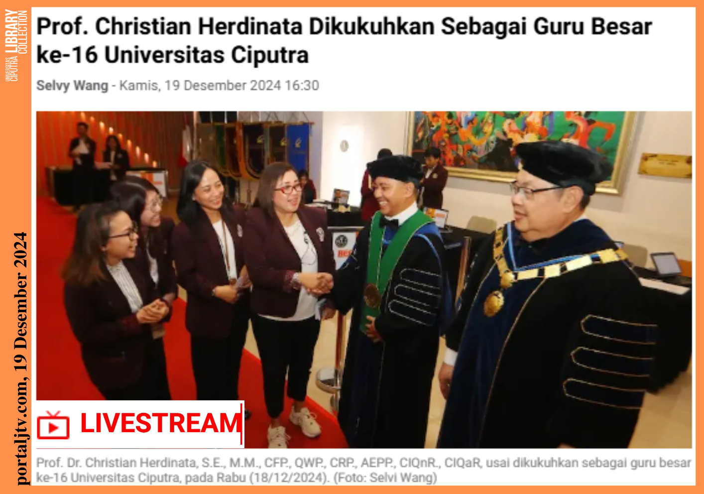Prof. Christian Herdinata Dikukuhkan Sebagai Guru Besar ke-16 ...