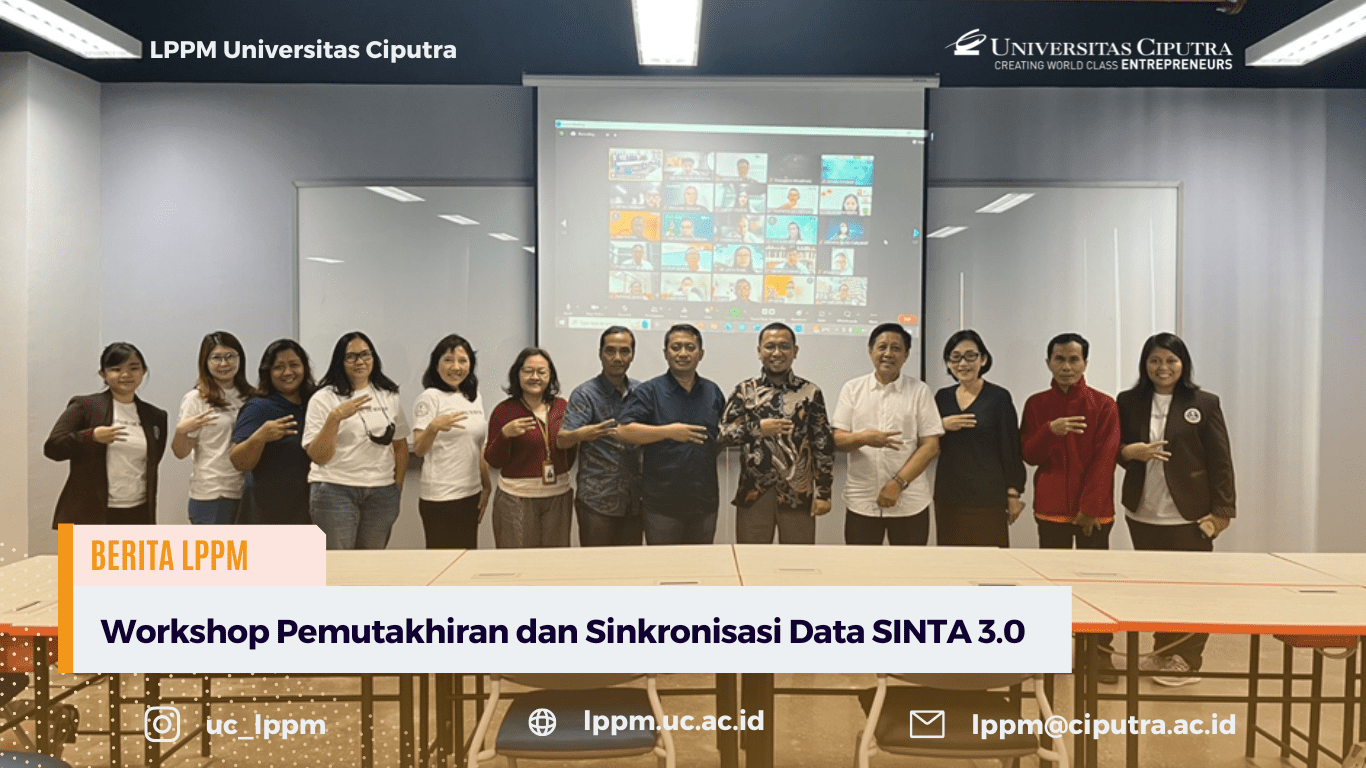 Workshop Pemutakhiran dan Sinkronisasi Data SINTA 3.0 - Lembaga Penelitian dan Pengabdian Masyarakat