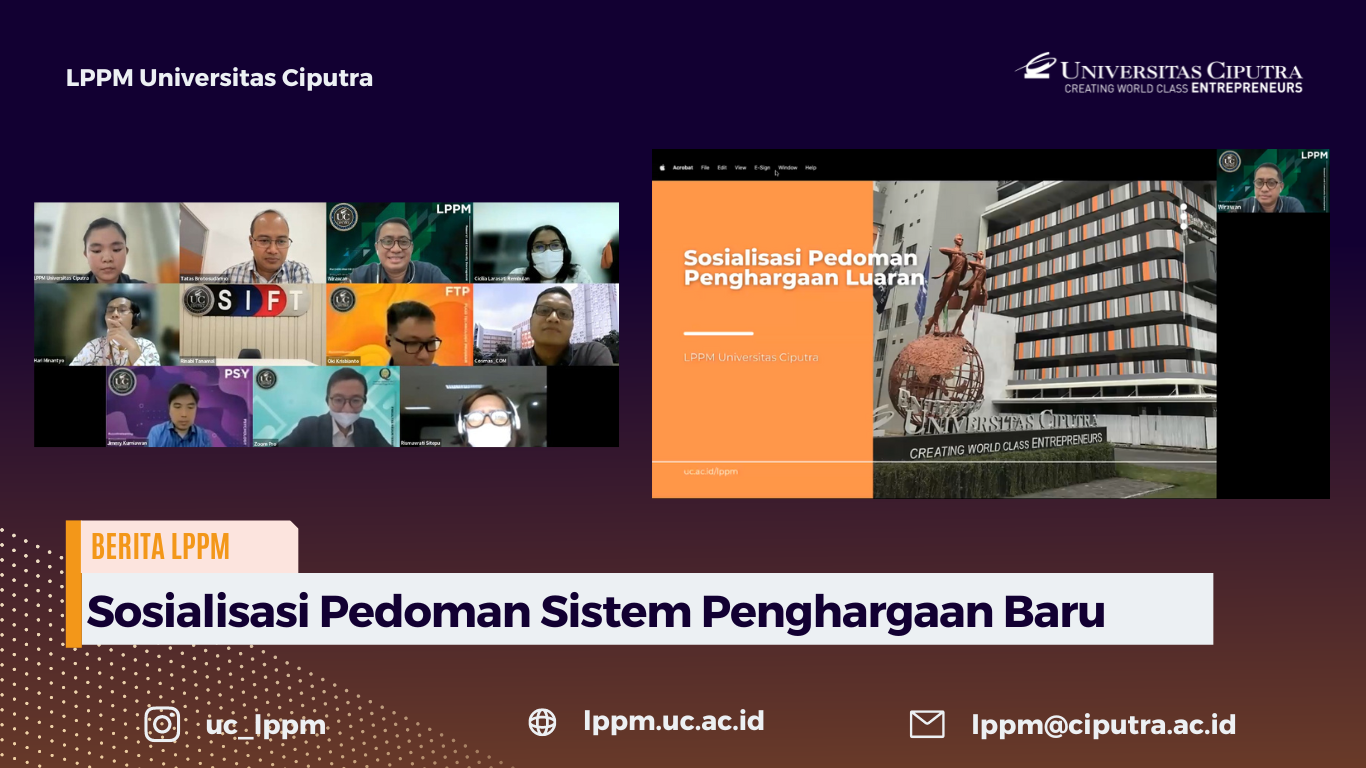 Sosialisasi Pedoman Sistem Penghargaan Baru - Lembaga Penelitian dan Pengabdian Masyarakat