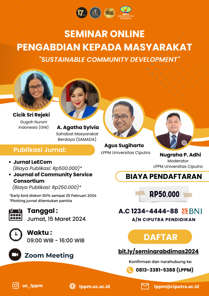 Seminar Online Pengabdian kepada Masyarakat: Seminar Online Pengabdian kepada Masyarakat: