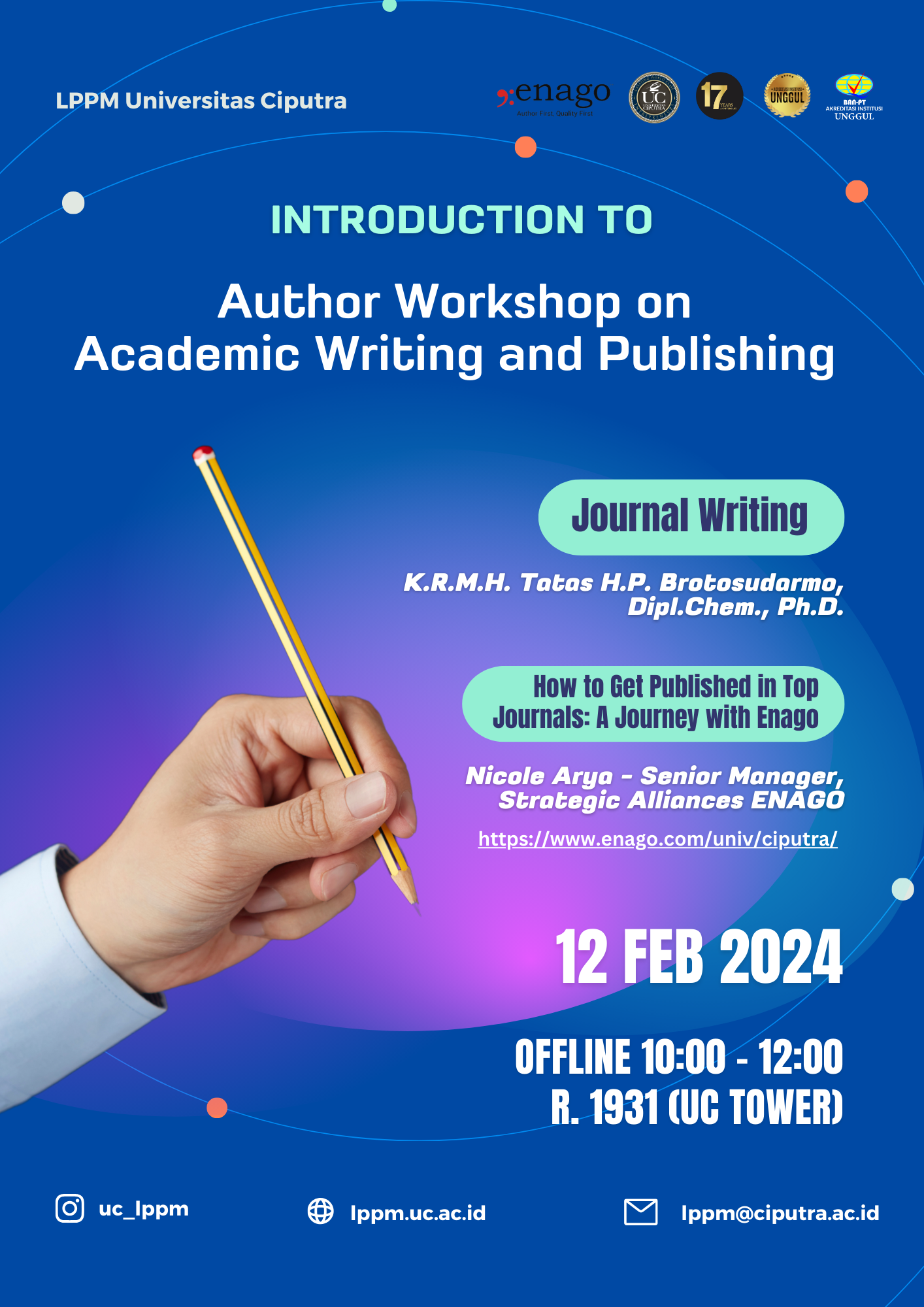 [Workshop] Introduction to “Author Workshop on Academic Writing and ...