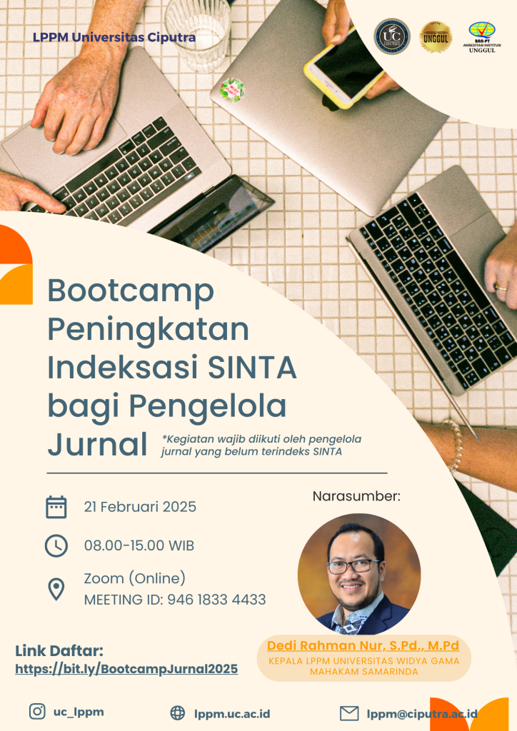 Bootcamp Peningkatan Indeksasi SINTA bagi Pengelola Jurnal - Lembaga Penelitian dan Pengabdian ...