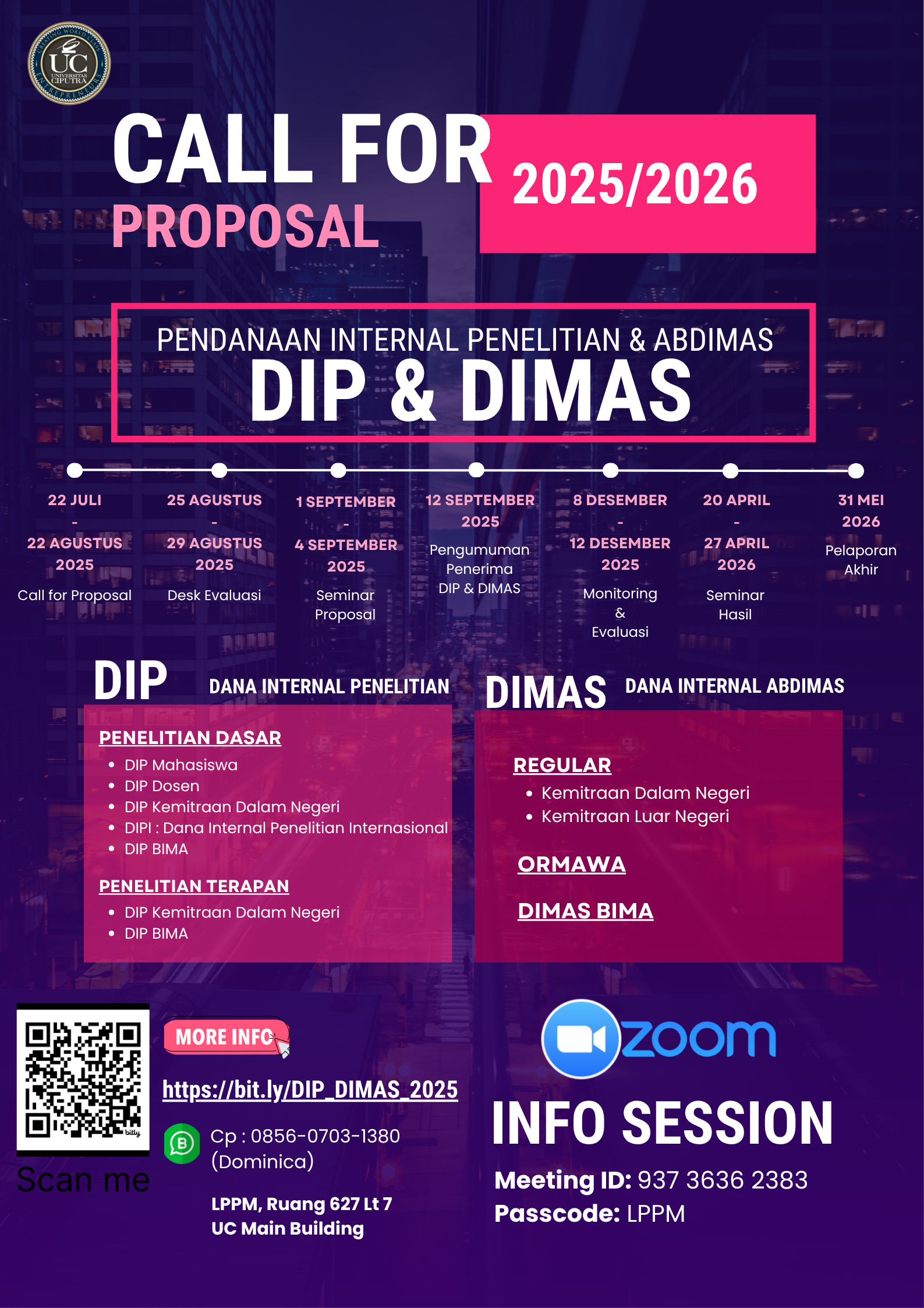 Call for Proposal Dana Internal Penelitian dan Abdimas (DIP/DIMAS) 2025 ...
