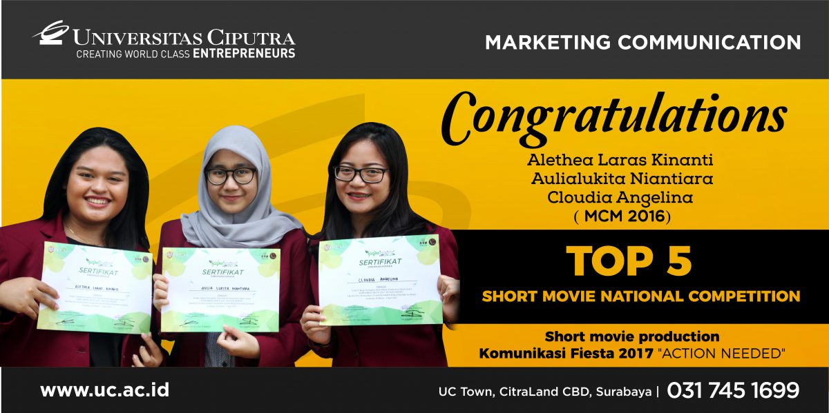 TOP 5 Short Movie Competition - Universitas Ciputra